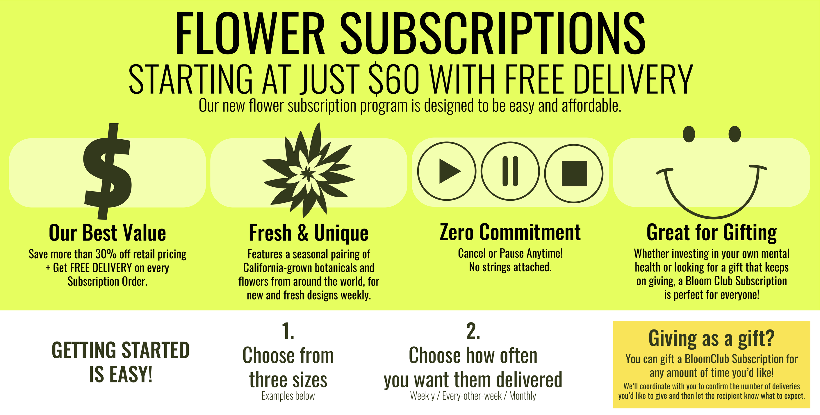 BloomClub Subscriptions